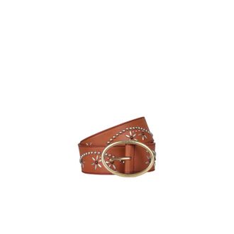 Saint Laurent Clout&eacute;e Fleurie Belt - - Accessories - Herren - Braun - 90 CM