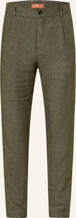 Cruna Cruna Leinenhose Extra Slim Fit gruen