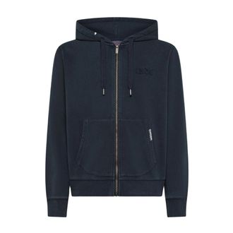 Sun 68 Hoodie Zip Vintage Broken - - Sweatshirts & Hoodies - Herren - Blau - M