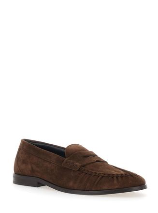 Vinny&rsquo;s Mens Loafers Louee Vale Brown Suede