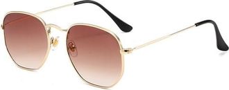 Generic Lunettes De Soleil En M&eacute;tal For Hommes Et Femmes, Id&eacute;ales For Les Vacances La Conduite Ext&eacute;rieur(Brown)