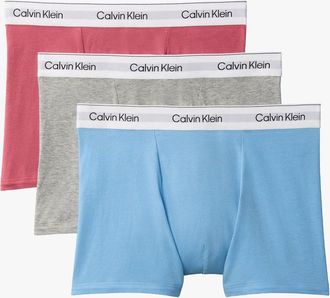 Calvin Klein Lot de 3 boxers en coton m&eacute;lang&eacute;
