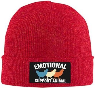 Generic Bonnet Tricoté Poules De Soutien Émotionnel Respirant Tricoter Chapeau Épais Knit Beanie pour Cyclisme Ski Sports