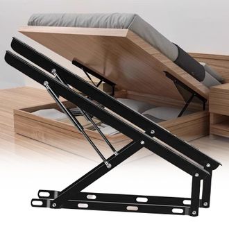 Generic Deckelheber-Betterhöhungen, Klappbett-Hebemechanismus, 60 kg/132 lbs Tragkraft, Schwarzes Sofa, platzsparende DIY-Projektheber-Hardware(Black,108cm)