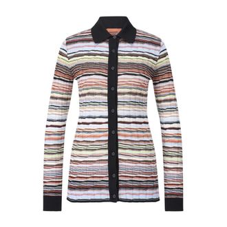 Missoni Gerippte Strickjacke mit Streifen - - Knitwear - Damen - Mehrfarbig - 2XS