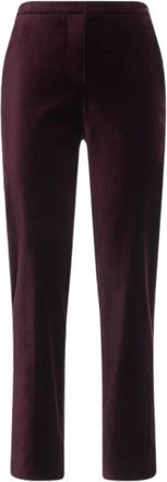 Genny Samt-Hose - - Trousers - Damen - Rot - XS