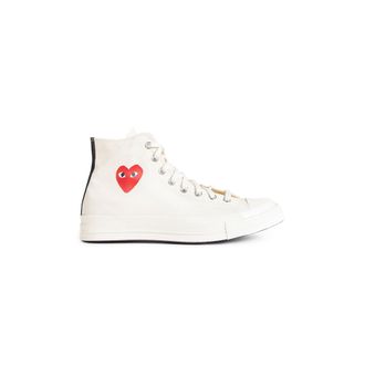 Comme Des Gar&ccedil;ons Small Red Heart Hi Top Sneakers