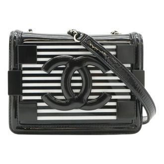Chanel Pre-owned Lego Boy Leder Umh&auml;ngetasche mit Kette - - Pre-owned - Damen - Schwarzk - ONE SIZE