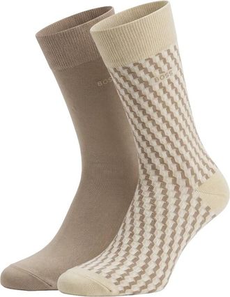 HUGO BOSS 2er-Pack Socken - - Underwear - Herren - Beige - M