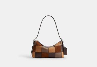 Coach Kleine, L&auml;ssige Schultertasche Aus Upcrafted-Patchwork