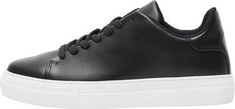 Selected SELETED HOMME Herren SLHDAVID Chunky Leather NOOS Sneaker, Black, 42 EU