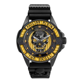 Philipp Plein Homme, Accessoires, Noir, Taille: ONE Size Montre Cr&acirc;ne en Fibre de Carbone