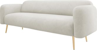 Mirjan24 Dreisitzer Sofa Nami 3, Polstersofa, Modern Couch, Sofa, Metallfüße, Sofagarnitur, Wohnlandschaft, Couchgarnitur, Polstermöbel (Uttario Velvet 2978)