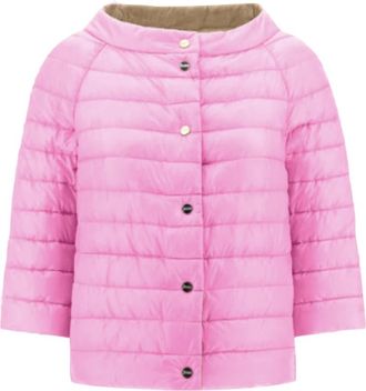 Herno Femme, Vestes, Rose, Taille: 40 FR Cape R&eacute;versible