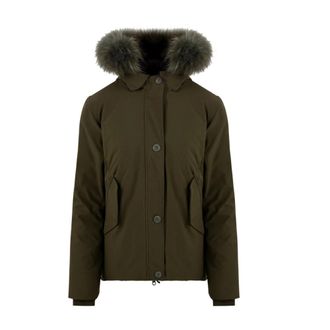 Bomboogie Stilvoller Olive Night Mantel - - Jackets - Damen - Gr&uuml;n - M