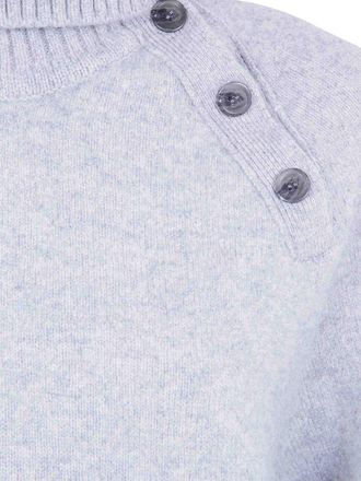Emporio Armani Wool Roll Neck Sweater - Grey
