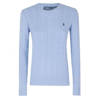 Polo Ralph Lauren Julianna Pullover mit langen &Auml;rmeln - - Knitwear - Damen - Blau - L