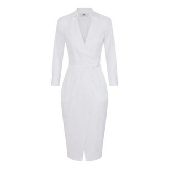 Elisabetta Franchi Femme, Robes, Blanc, Taille: 36 FR Robes
