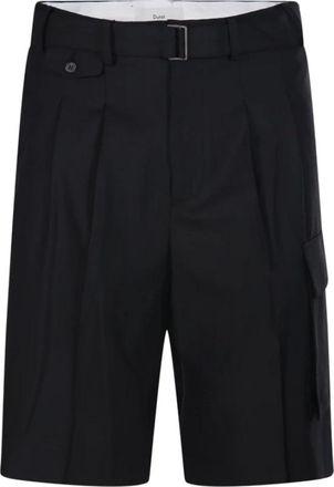 Dunst Homme, Shorts, Noir, Taille: S Belted Multipocket Bermuda Shorts