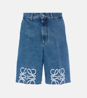 Loewe Bermuda-Shorts Anagram aus Denim
