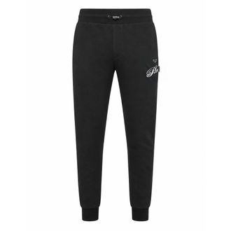 Philipp Plein Homme, Pantalons, Noir, Taille: S Jogging Pantalons Teddy