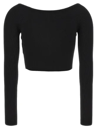 Diesel Crop Top - Black