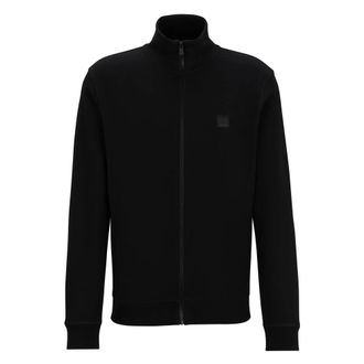 Boss Orange by Hugo Boss Homme, Pulls, Noir, Taille: XS Casual Zip-Up Cotton Jacket