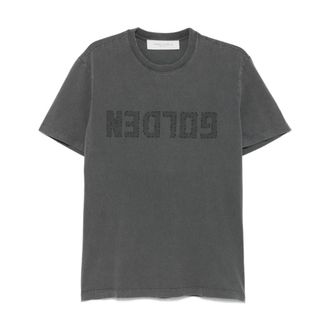 Golden Goose Distressed Slim-Fit T-Shirt - - Tops - Herren - Grau - XL