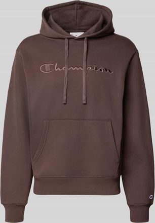 Champion Relaxed Fit Hoodie aus Baumwoll-Mix mit Label-Stitching