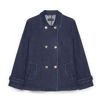 Fiorella Rubino Damen, Jacken, Blau, 5XLGr&ouml;&szlig;e