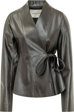Alberta Ferretti Wickeljacke - - Jackets - Damen - Schwarzk - L