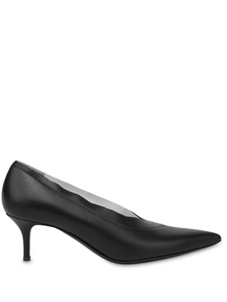 Moschino escarpins en cuir 60 mm - Noir