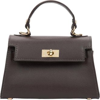 Estro & Luminara Femme, Sacs, Brun, Taille: ONE Size 1220-02-1295 Mini Sac &agrave; poign&eacute;e sup&eacute;rieure