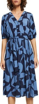 Esprit Collection Damen 022eo1e342 Kleid, Grey Blue, 36 EU