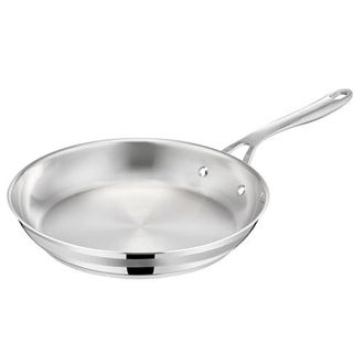 T-fal Jamie Oliver by Tefal Cook Smart Bratpfanne 28cm, unbeschichteter Edelstahl, induktionsgeeignet, Thermo-Fusion Boden, recycelbar, genieteter Griff, Ed