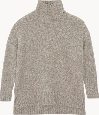 Kujten Pull cachemire femme col cheminée, 4 fils - Pull Pinko Bouclette