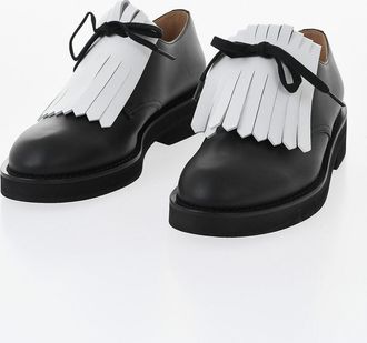 Marni Derby-Schuhe aus Leder mit Fransen Marni