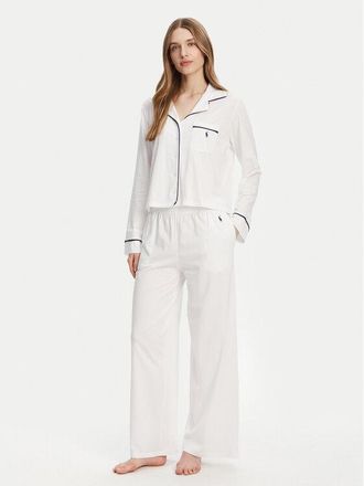 Polo Ralph Lauren Pyjama 4P8002 Weiß Relaxed Fit