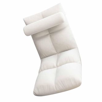 Generic Taidda Bodenstuhl mit R&uuml;ckenlehne, Verstellbarer Liegesofa-Stuhl f&uuml;r das Wohnzimmer von Erwachsenen, Metallrahmen, Gaming-Meditationsstuhl Zum Nickerc