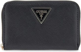 Guess Femme, Accessoires, Noir, Taille: ONE Size Laurel Saffiano Wallet