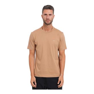 HUGO BOSS Baumwoll-T-Shirt mit Logo - - Tops - Herren - Beige - 2XL