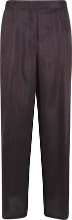 Dries Van Noten Femme, Pantalons, Brun, Taille: 32 FR Penn Wide Leg Pants