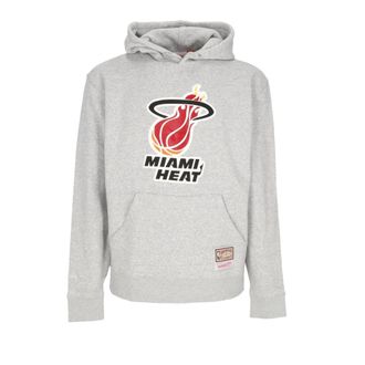 Mitchell & Ness Miami Heat Logo Hoodie - - Sweatshirts & Hoodies - Herren - Grau - L