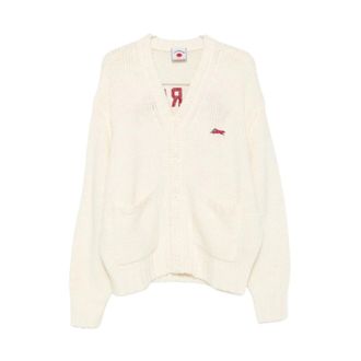 Icecream V-Ausschnitt Strickjacke - - Knitwear - Herren - Wei&szlig; - S