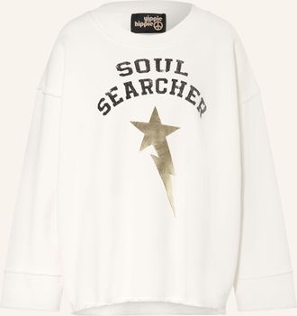 Yippie Hippie Yippie Hippie Oversized-Sweatshirt weiss