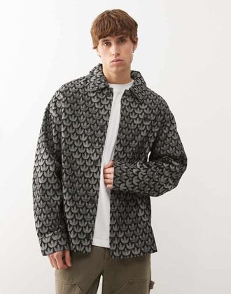 adidas Originals Chemise en jean &agrave; logo monogramme - Noir