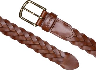 Levi's Damen Leather Braid Belt, Cognac, 75
