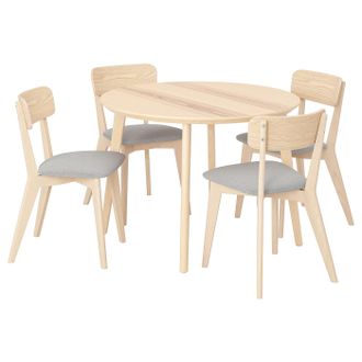 IKEA LISABO / LISABO Tisch und 4 St&uuml;hle