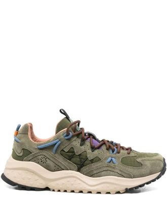 Flower Mountain Low-Top Sneaker - Layered Gray Sneakers With Olive Green Accents - Gr. 40 (EU) - in Gr&uuml;n - f&uuml;r Damen
