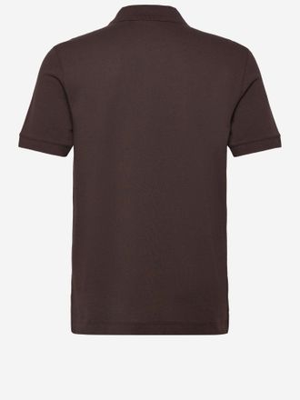 HUGO BOSS Mens Polo Shirt Dark Brown Cotton T-shirts And Polos